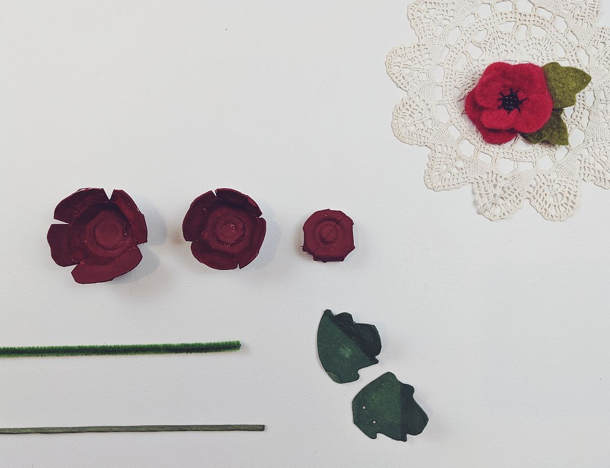 Simple Poppy Craft for Kids ~ Kids Remembrance Day Poppy Craft ...