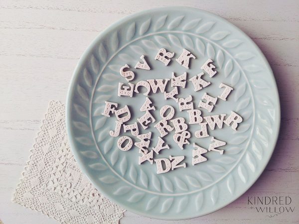 Make Polymer Clay Letter Tiles to Use for Craft or Play - Kindred + Willow