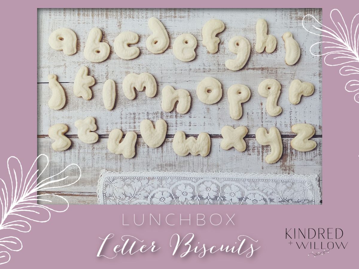How to Make Lunchbox Letter Biscuits ~ Sugar Cookie Letters - Kindred ...