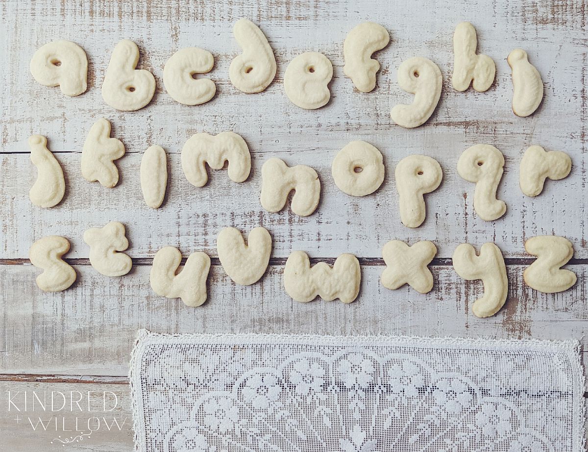 How to Make Lunchbox Letter Biscuits ~ Sugar Cookie Letters - Kindred ...