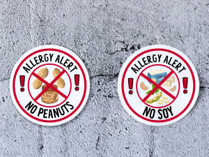 FREE PRINTABLE: Allergy Alert Stickers - Kindred + Willow