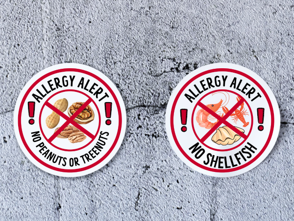 FREE PRINTABLE: Allergy Alert Stickers - Kindred + Willow