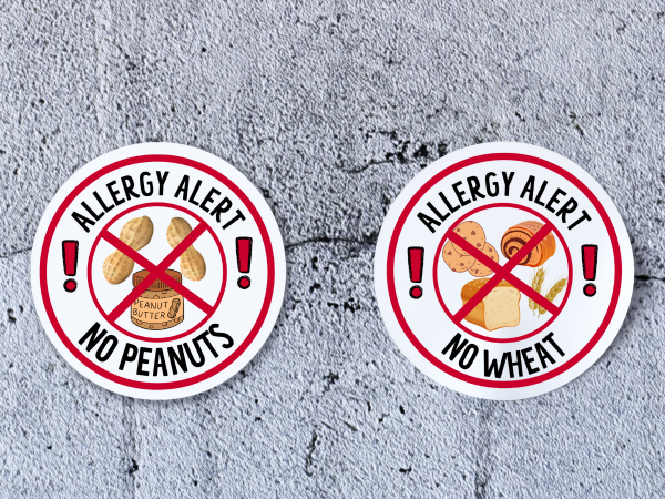 FREE PRINTABLE: Allergy Alert Stickers - Kindred + Willow