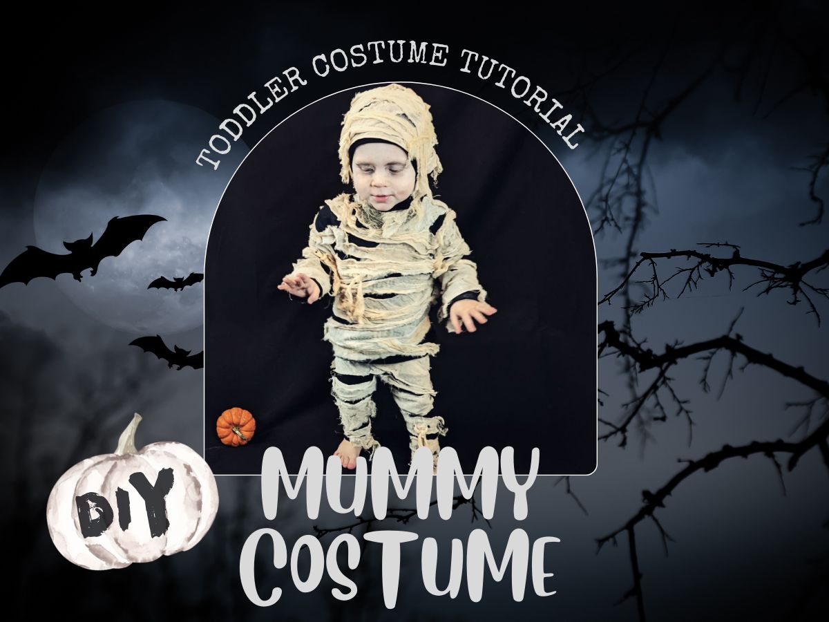DIY Mummy Costume Tutorial - Kindred + Willow
