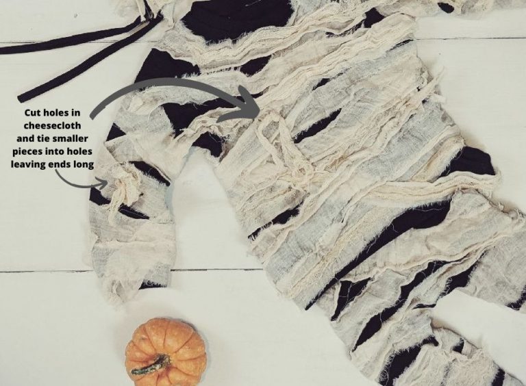 DIY Mummy Costume Tutorial - Kindred + Willow
