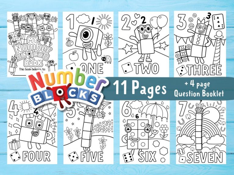 Numberblocks Craft With Printable - FREE Download - Kindred + Willow