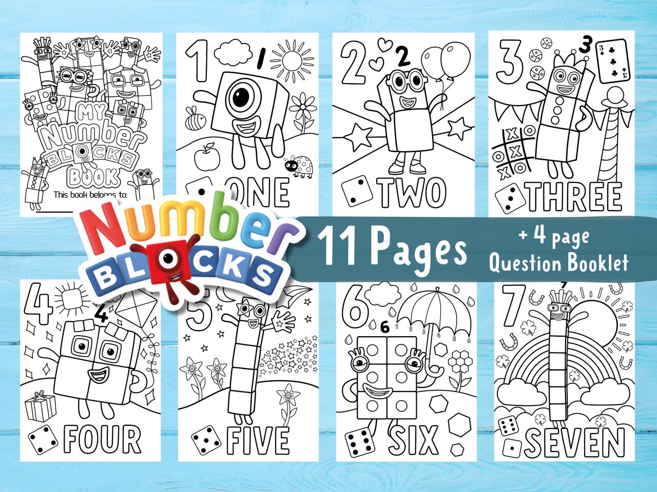 Numberblocks Craft With Printable - FREE Download - Kindred + Willow