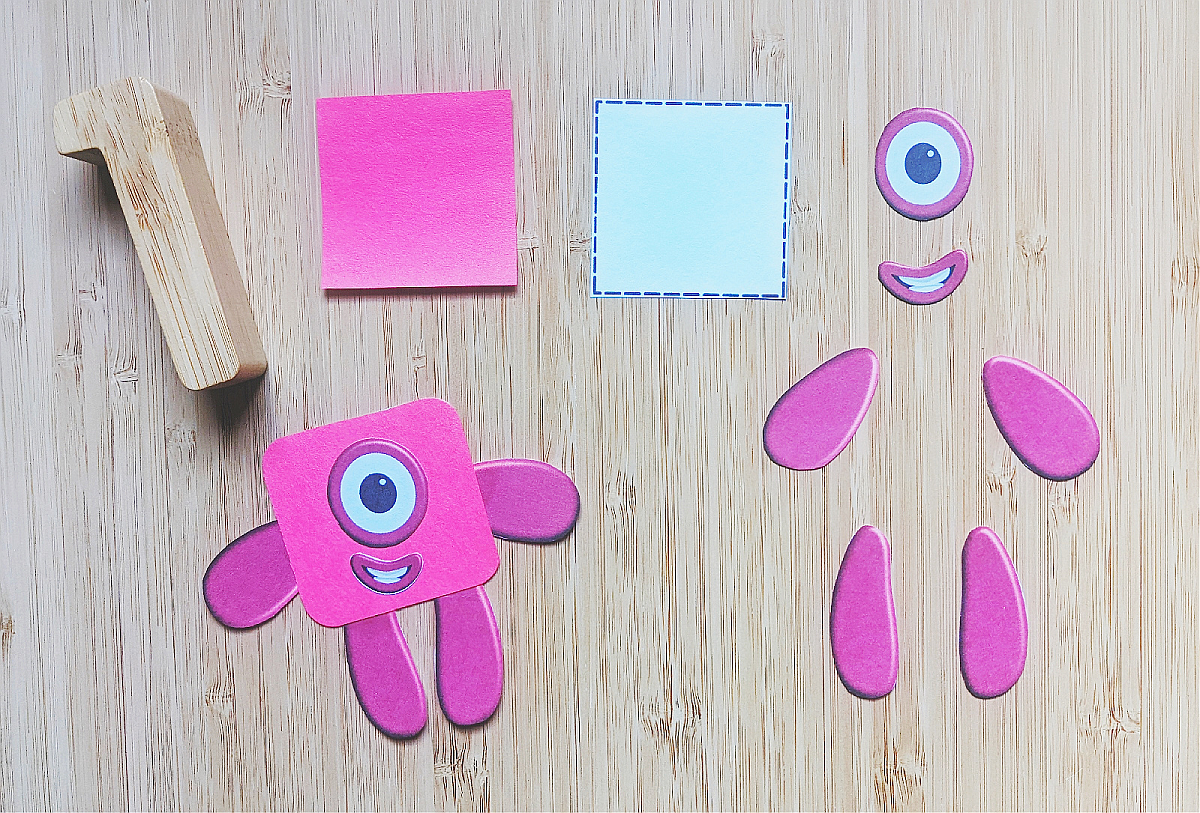 Numberblocks Craft With Printable - FREE Download - Kindred + Willow