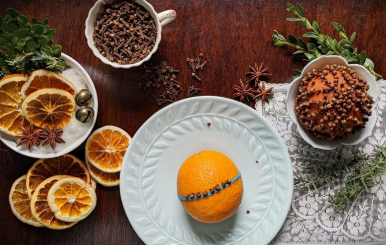 How to Make an Orange Pomander with Cloves - Kindred + Willow