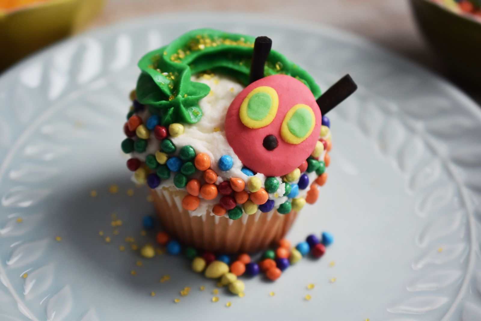The Very Hungry Caterpillar Cupcakes - Kindred + Willow