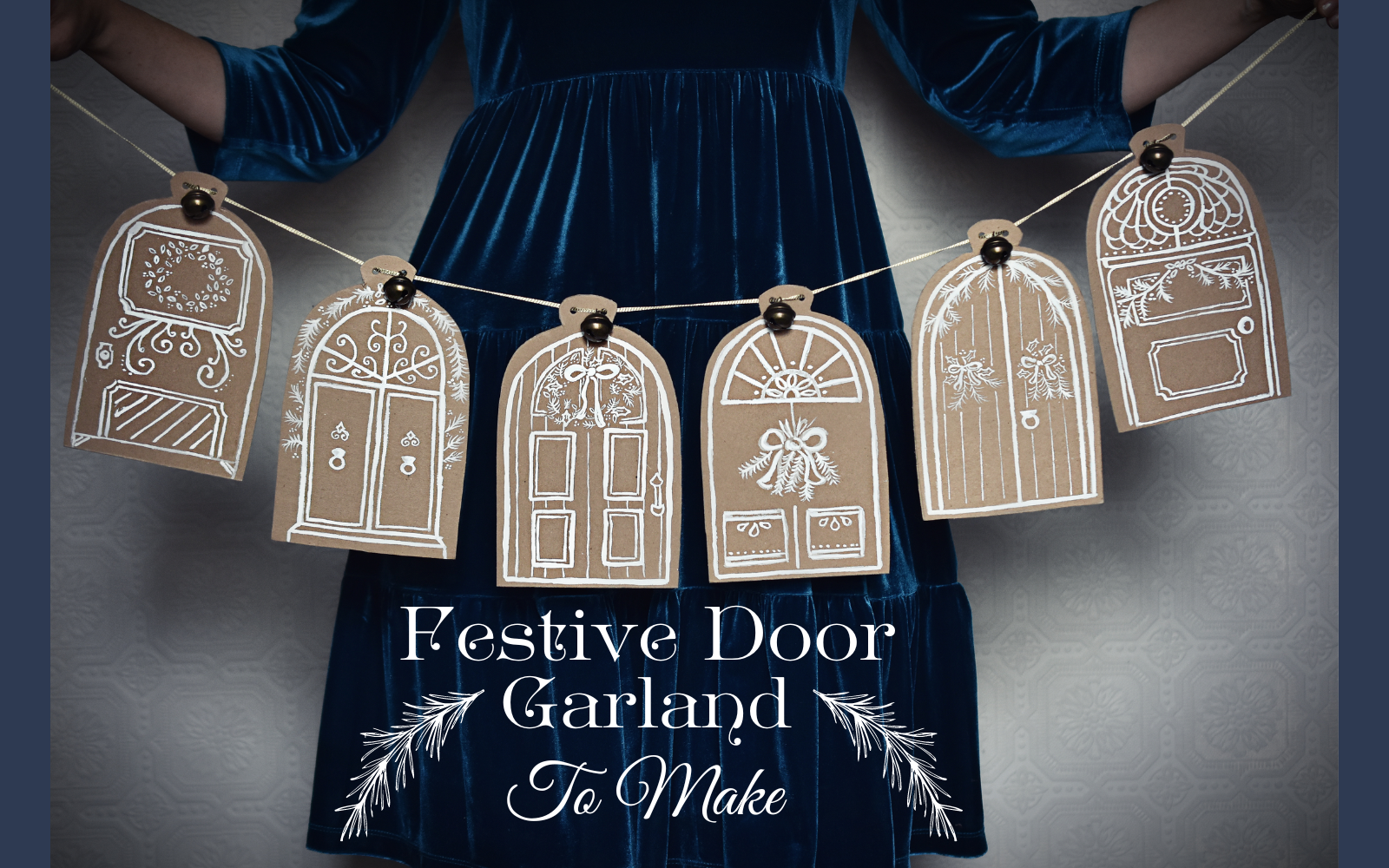 A Fun 'Festive Door' Garland to Make - Kindred + Willow